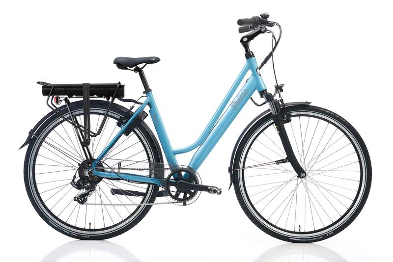 Vélo City E-Bike Riviera 28" Mixte Bleu MBM | Moilutin-Cycles ...